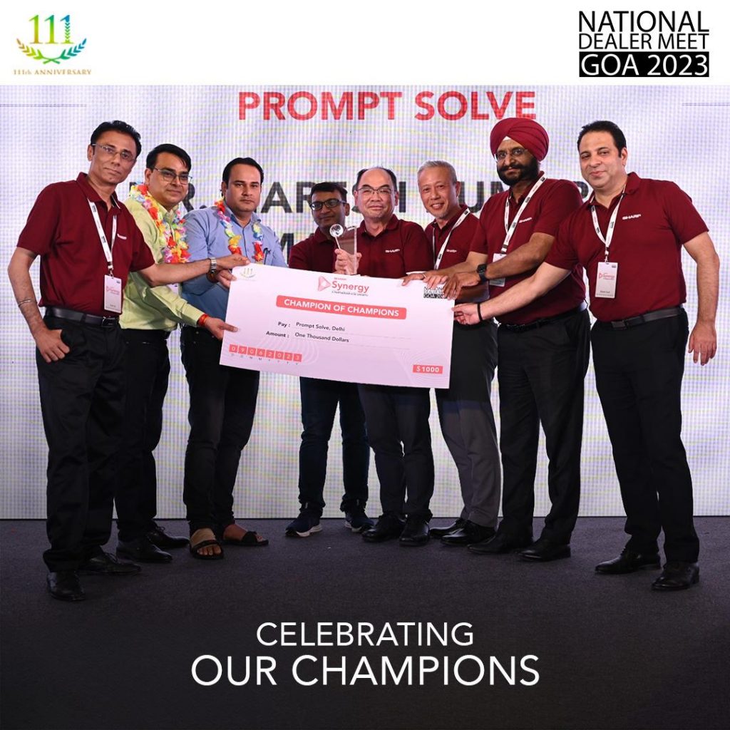 SHARP Business Systems (India) Pvt Ltd organized National Dealer Meet ...